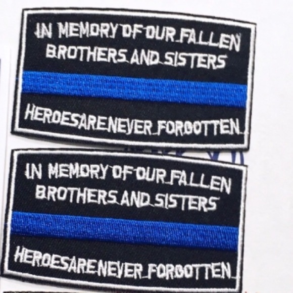 Accessories | New In Memory Fallen Police Patches Iron On Badges | Poshmark